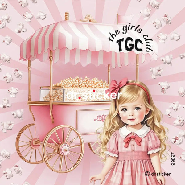 The Girls Club Pink Popcorn – Dr.Sticker