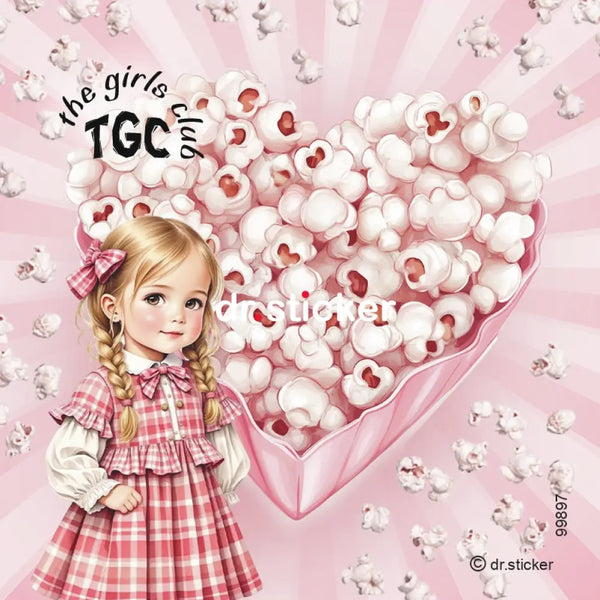 The Girls Club Pink Popcorn – Dr.Sticker